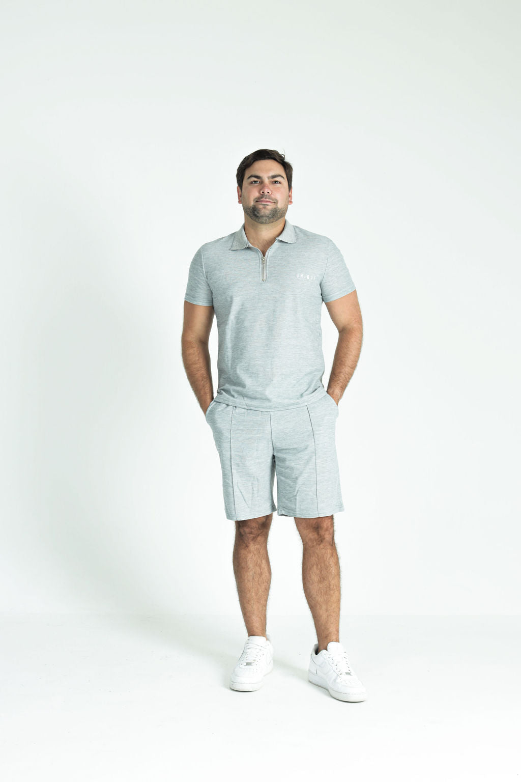 Men's Grey Short Set | Unique